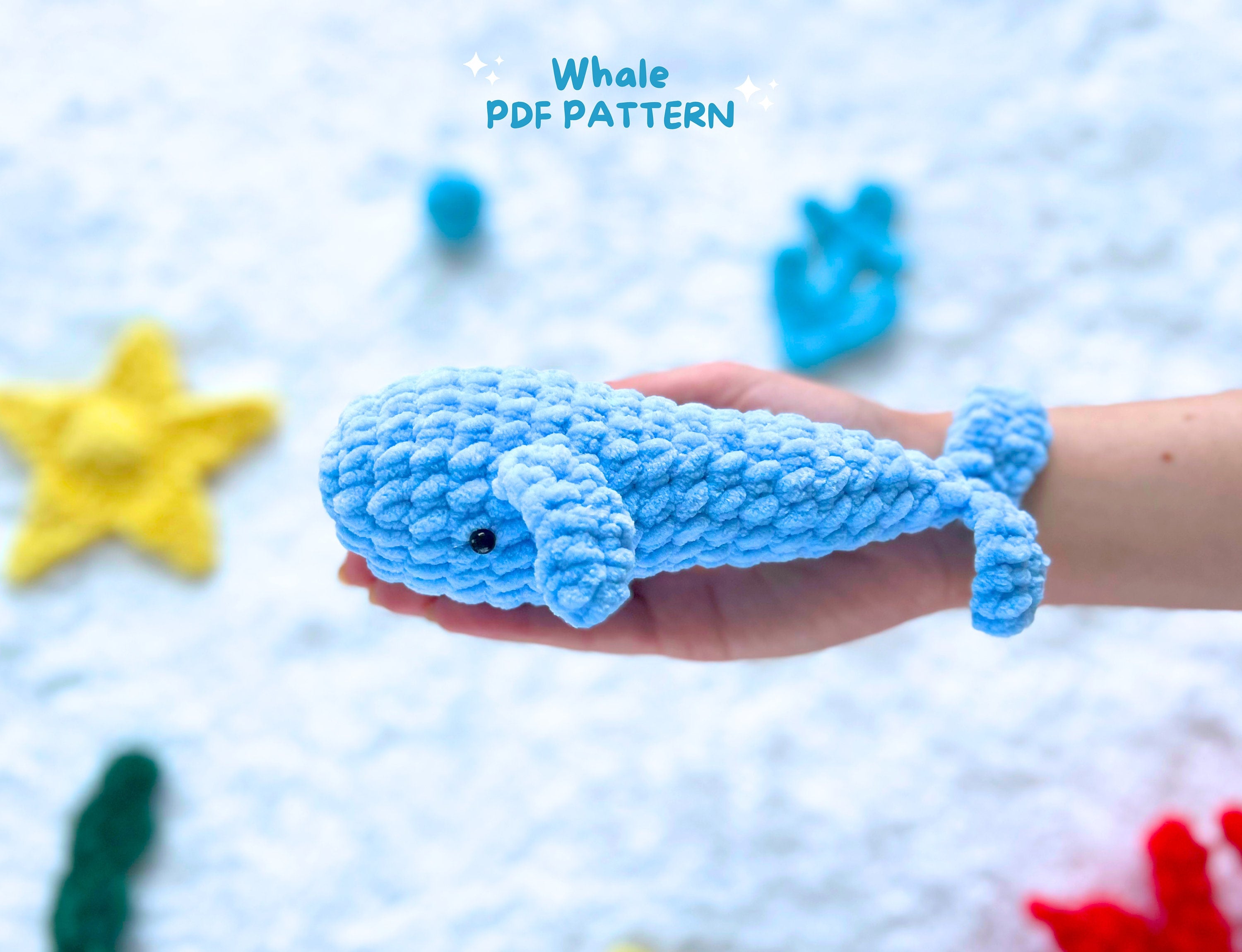 whale crochet pattern, sea animals pattern, ocean toys pattern, whale – Chance Crochet