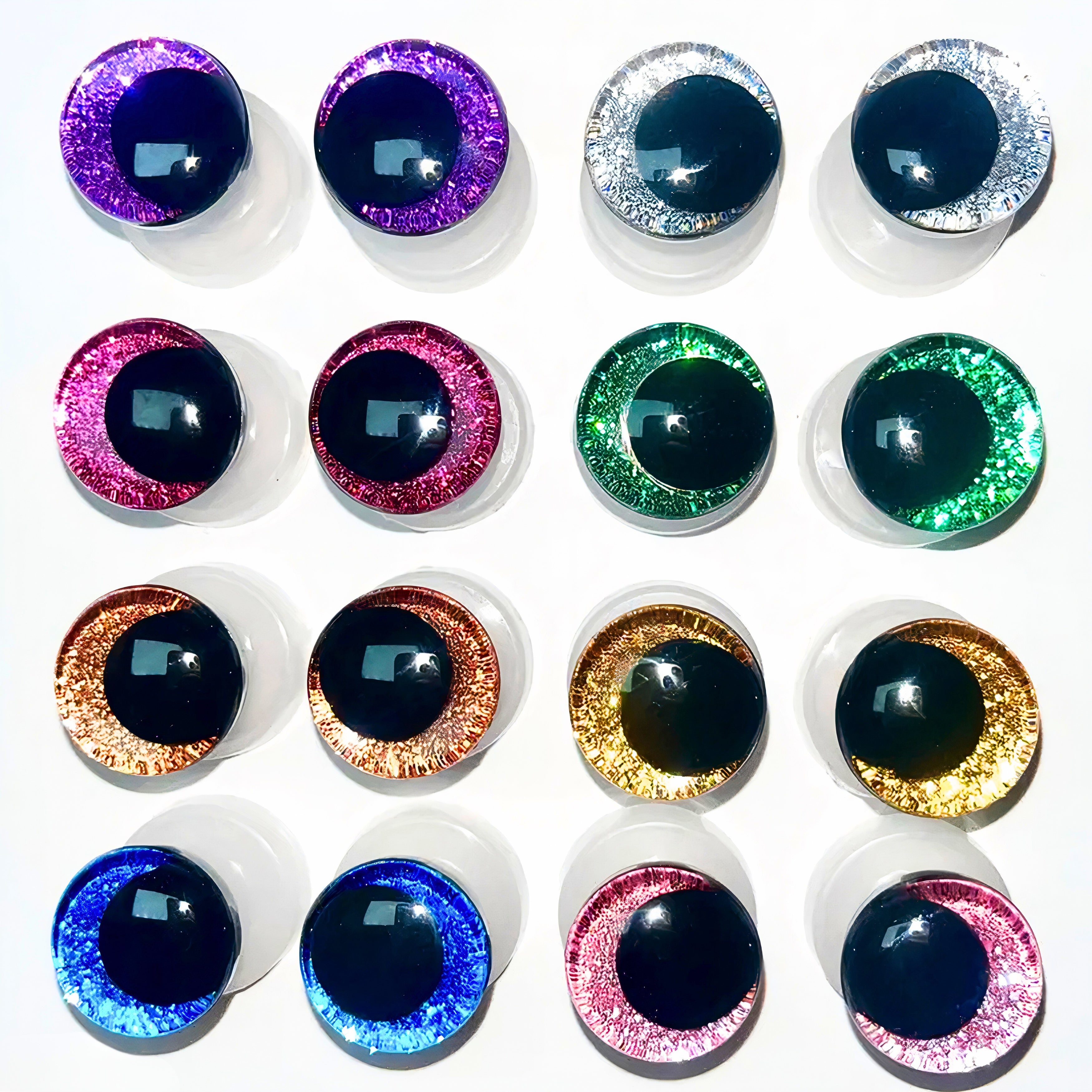 Hobby Lobby 10 Pairs Plastic Safety Eyes Glitter Craft Eyes Cat Eyes ...