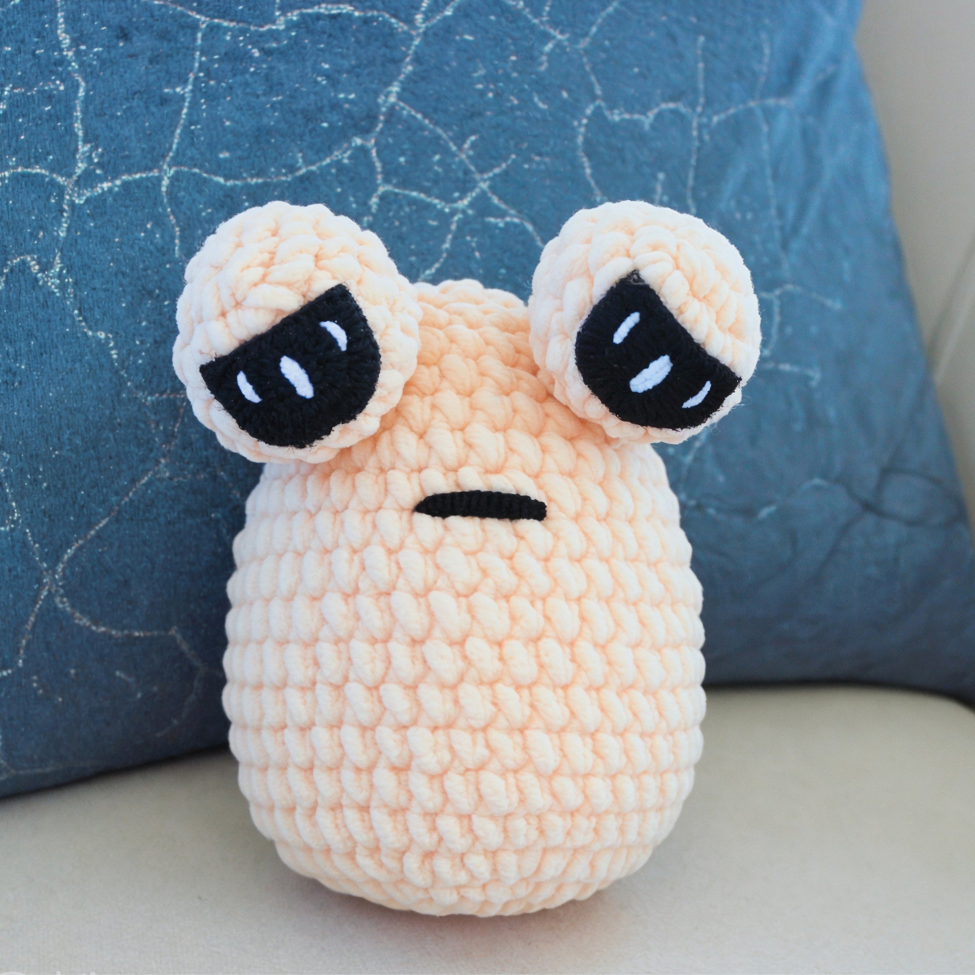 Pou Crochet Pattern, Amigurumi Pattern, Low Sew Crochet Plushie, PDF p ...