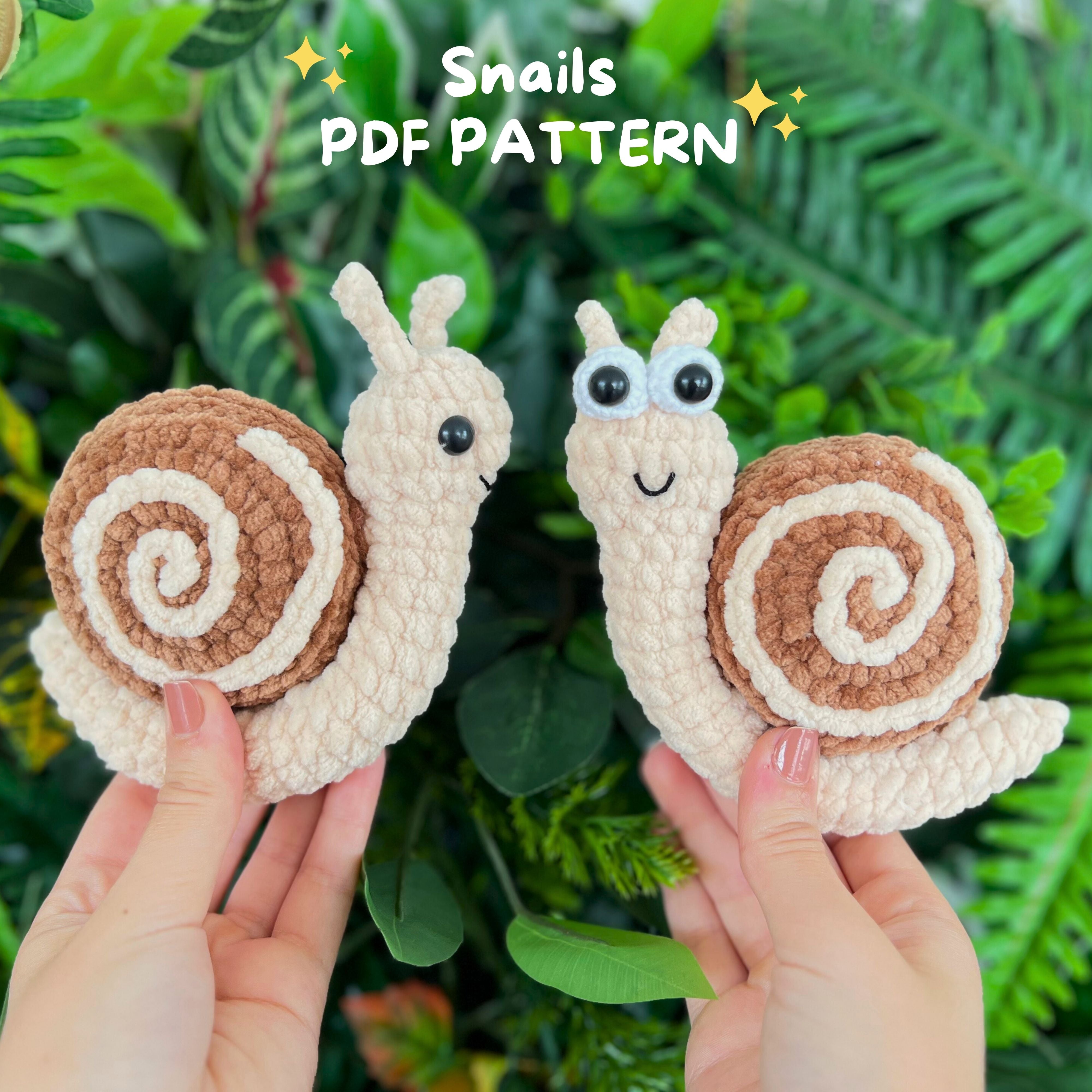 FREE 2 in 1 Snail Crochet Pattern PDF| English – Chance Crochet